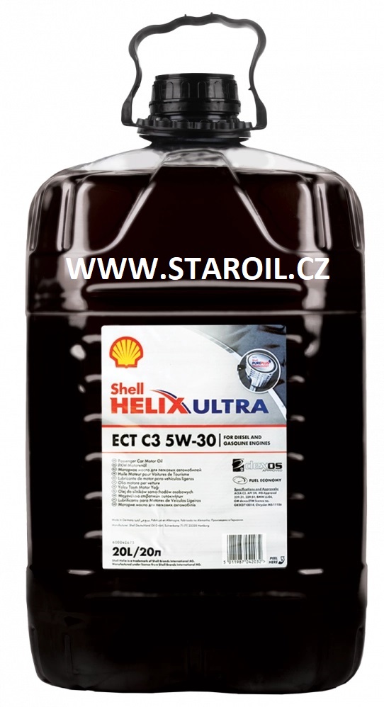 SHELL HELIX ULTRA ECT C3 5W-30 20 LT ECOPACK | e-shop www.staroil.cz